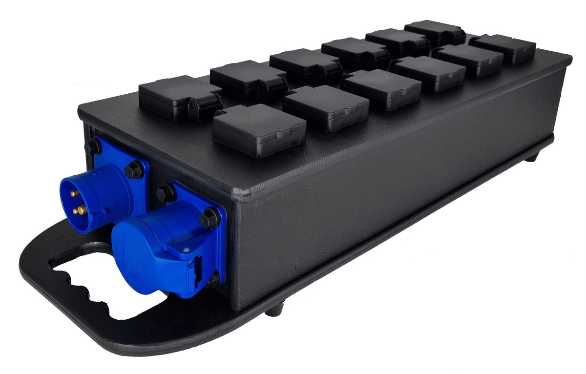 00925 DD 16A 1PH DISTRO 12 WAY FLOOR BOX – Distro Design